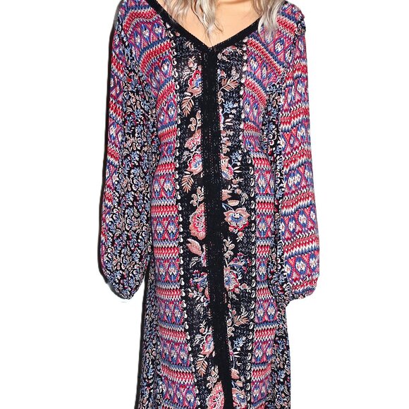 Nostalgia | Dresses | Vintage Nostalgia Boho High Lo Dress Xl | Poshmark